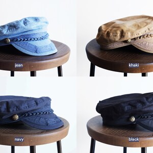 Unisex Fashion Casual Sailor Caps Captain Fisherman Cap Yacht Boat ...