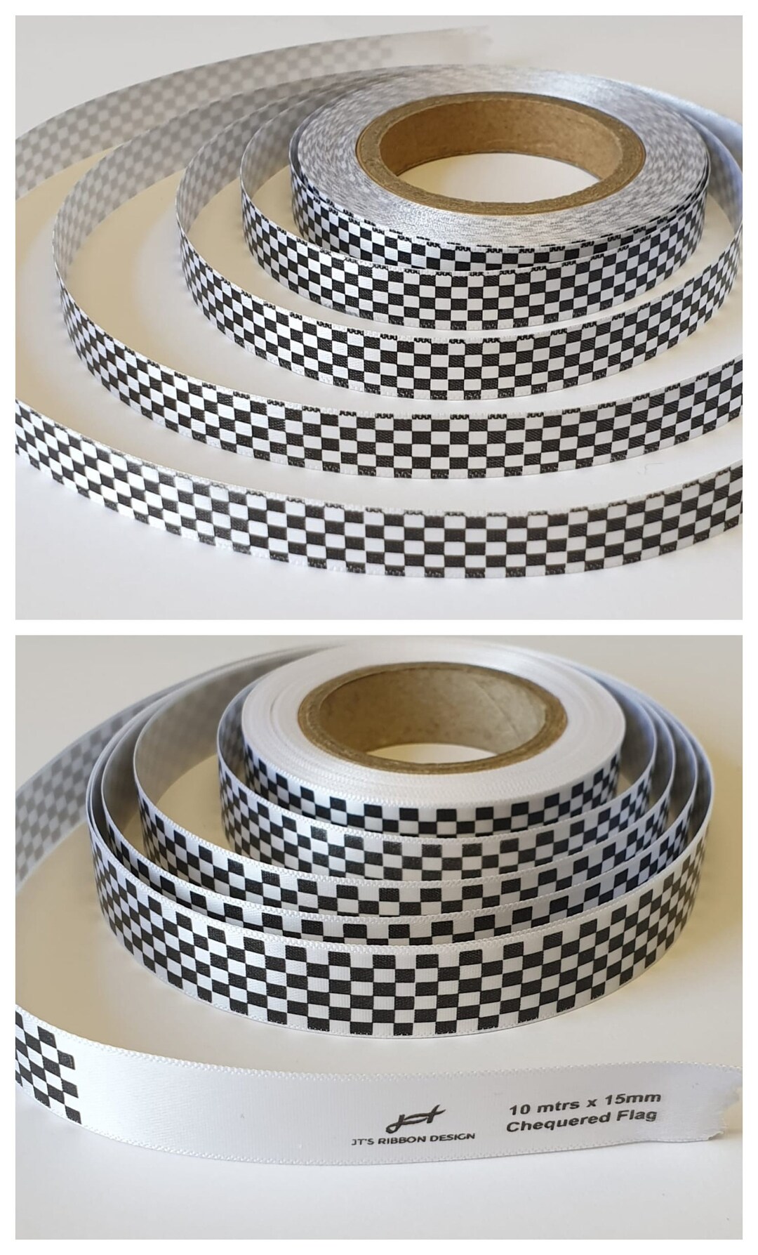 Chequered Flag Racing Ribbon 10mm or 15mm Wide X 10 Metres - Etsy