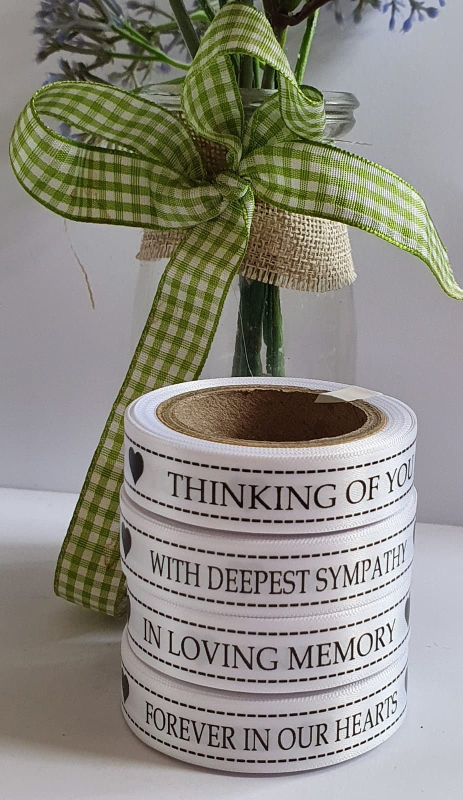 Sympathy Ribbon in Loving Memory With Deepest Sympathy - Etsy