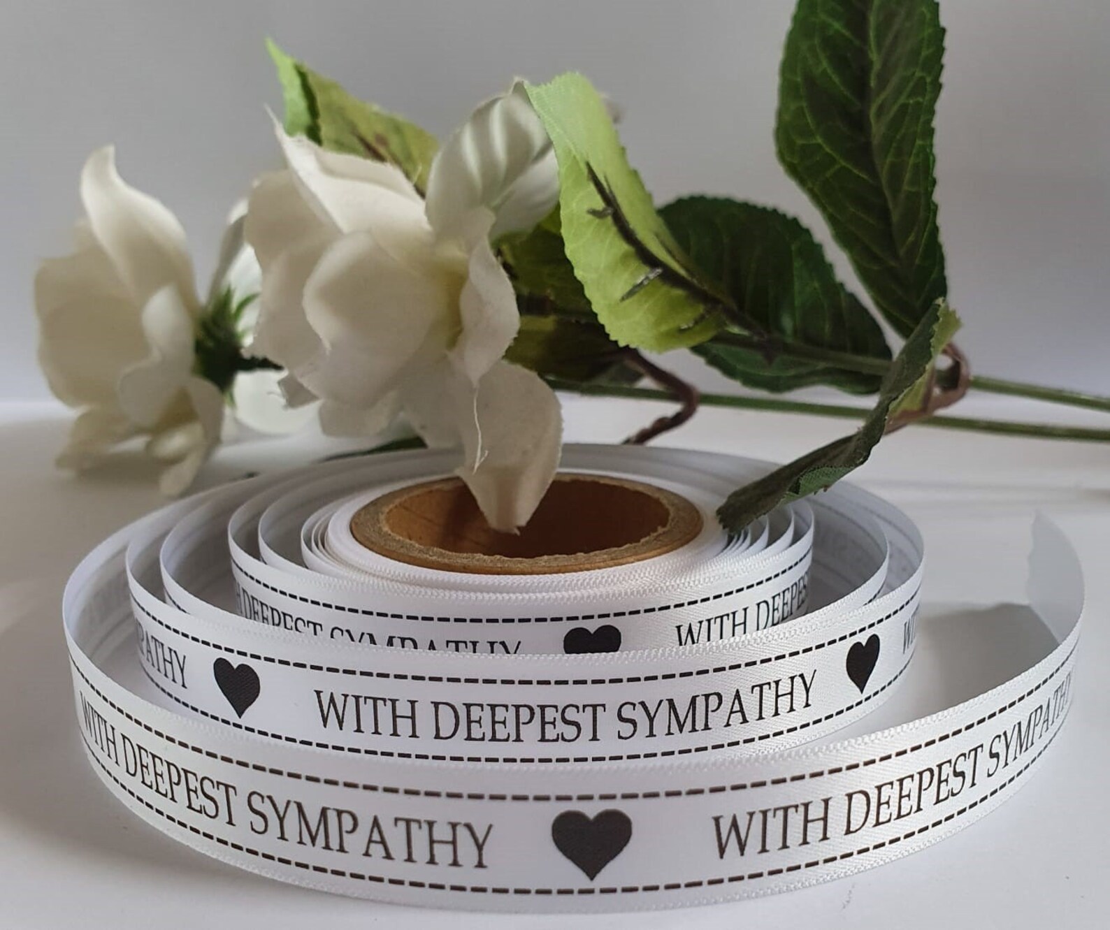 Sympathy Ribbon in Loving Memory With Deepest Sympathy - Etsy
