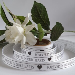 Sympathy Ribbon, in Loving Memory, With Deepest Sympathy + More 15mm X ...