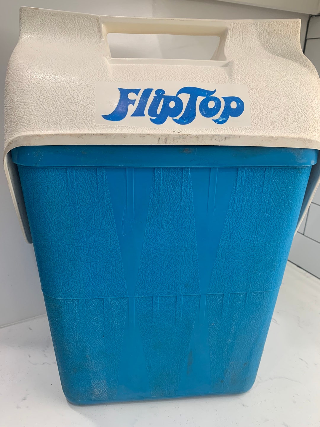 Retro! Vintage 1970's Flip Top 14 Quart Cooler /camping/fishing/beach ...