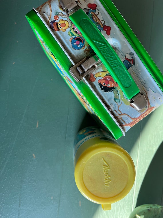 Vintage Aladdin 1983 Muppets Sesame Street Metal Lunc… - Gem