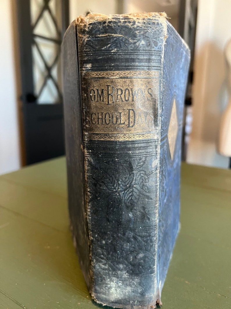 Tom Brown School Days Antique 1800s Book Thomas Hughes - Etsy