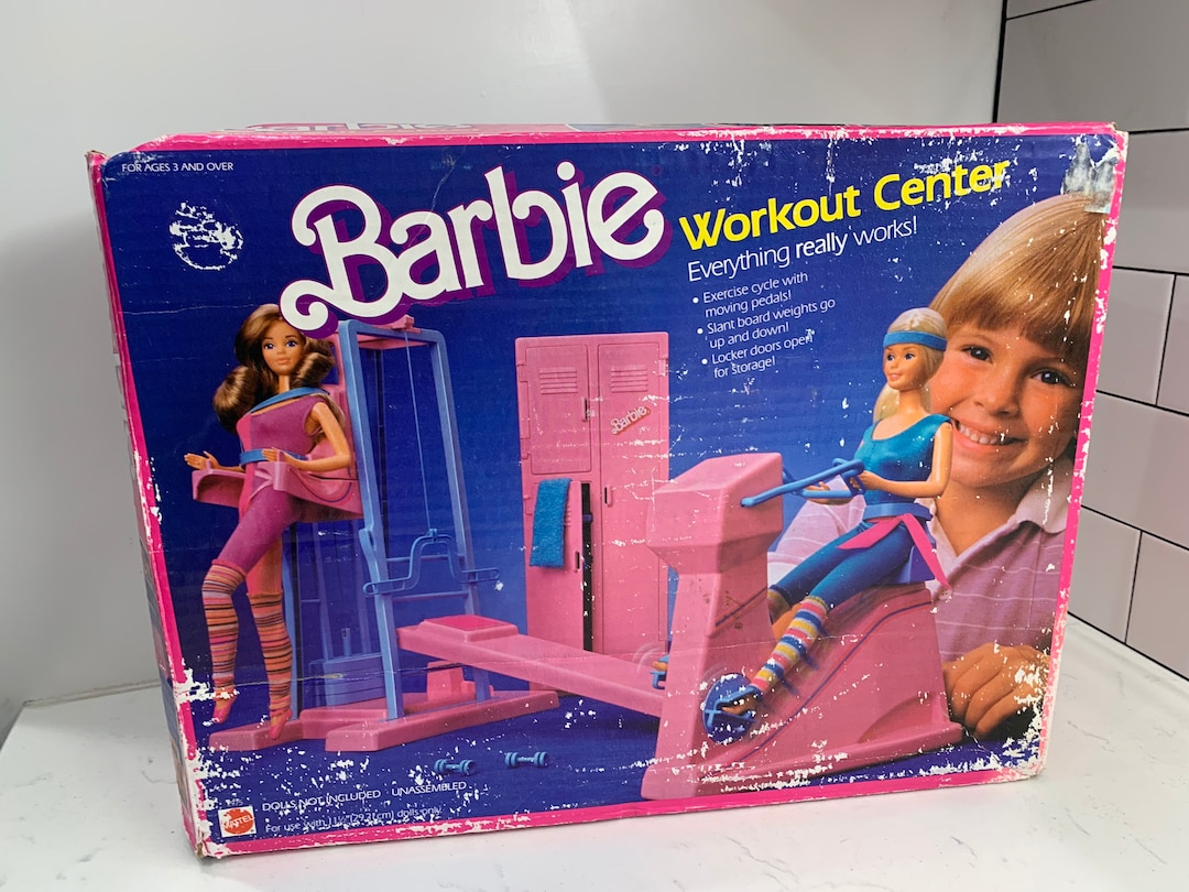 Vintage 1983 Barbie Workout Center With All Pieces Like New - Etsy