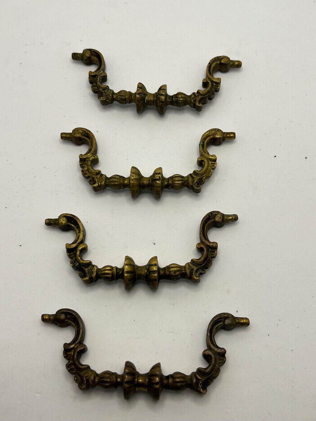 Vintage Drop Pulls Brass Company Drawer Pulls Replacements - Etsy