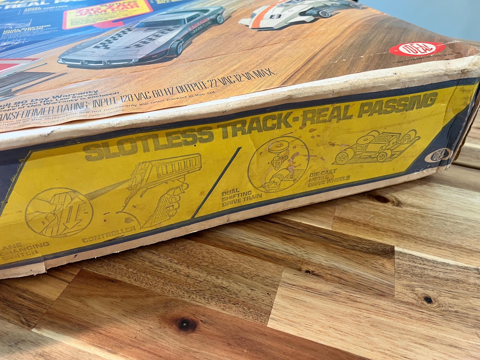 Vintage Ideal TCR Slotless Total Control Track Real Passing Jam Car ...