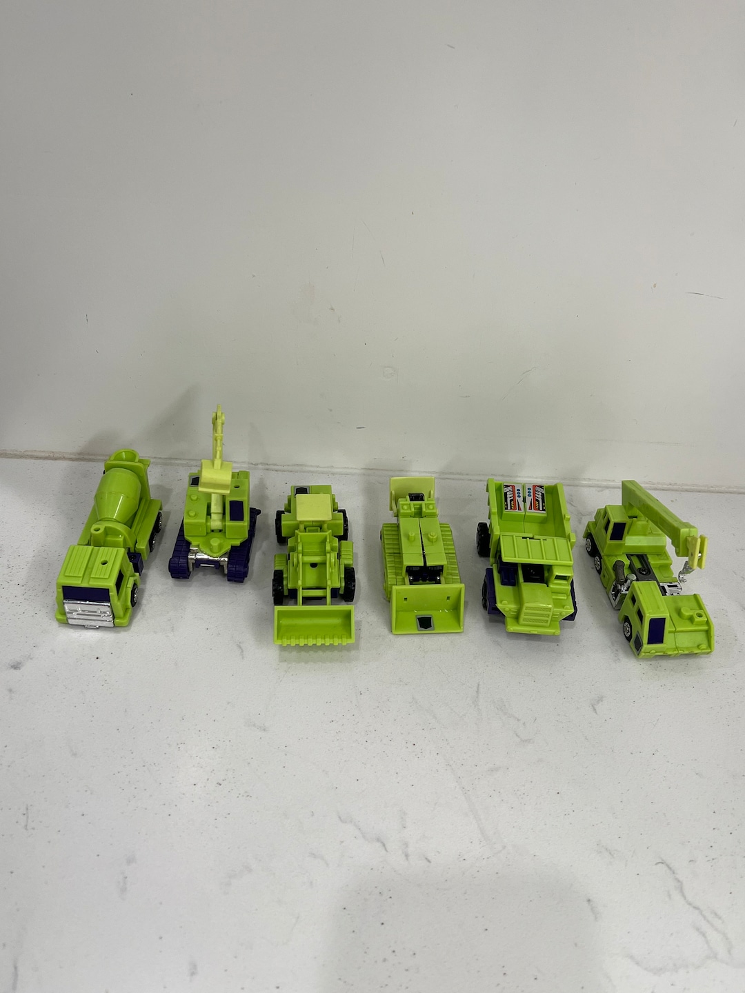 Vintage Transformers Devastator 1985 Toys Lot of 6 Construction Trucks ...