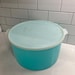 Large Teal Blue Food Storage Container Cake Keeper Retro - Etsy