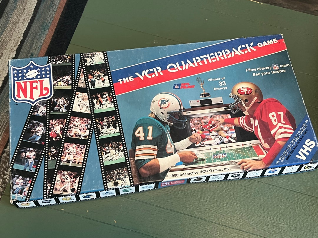 Vintage 1986 NFL VCR Quarterback Interactive Board Game Television - Etsy