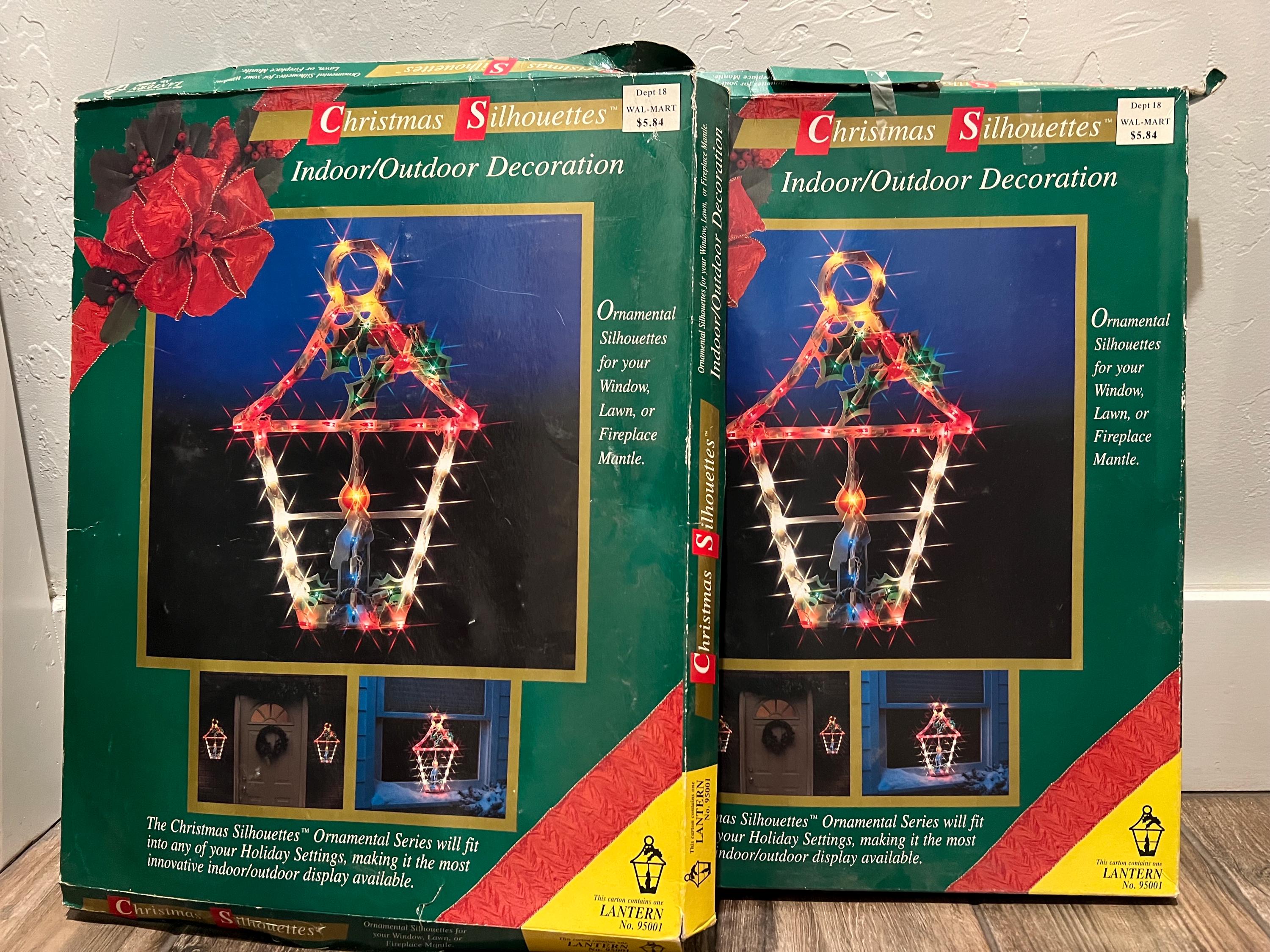 CHOICE Vintage Light up Christmas Lantern, Santa Head, Santa Claus ...
