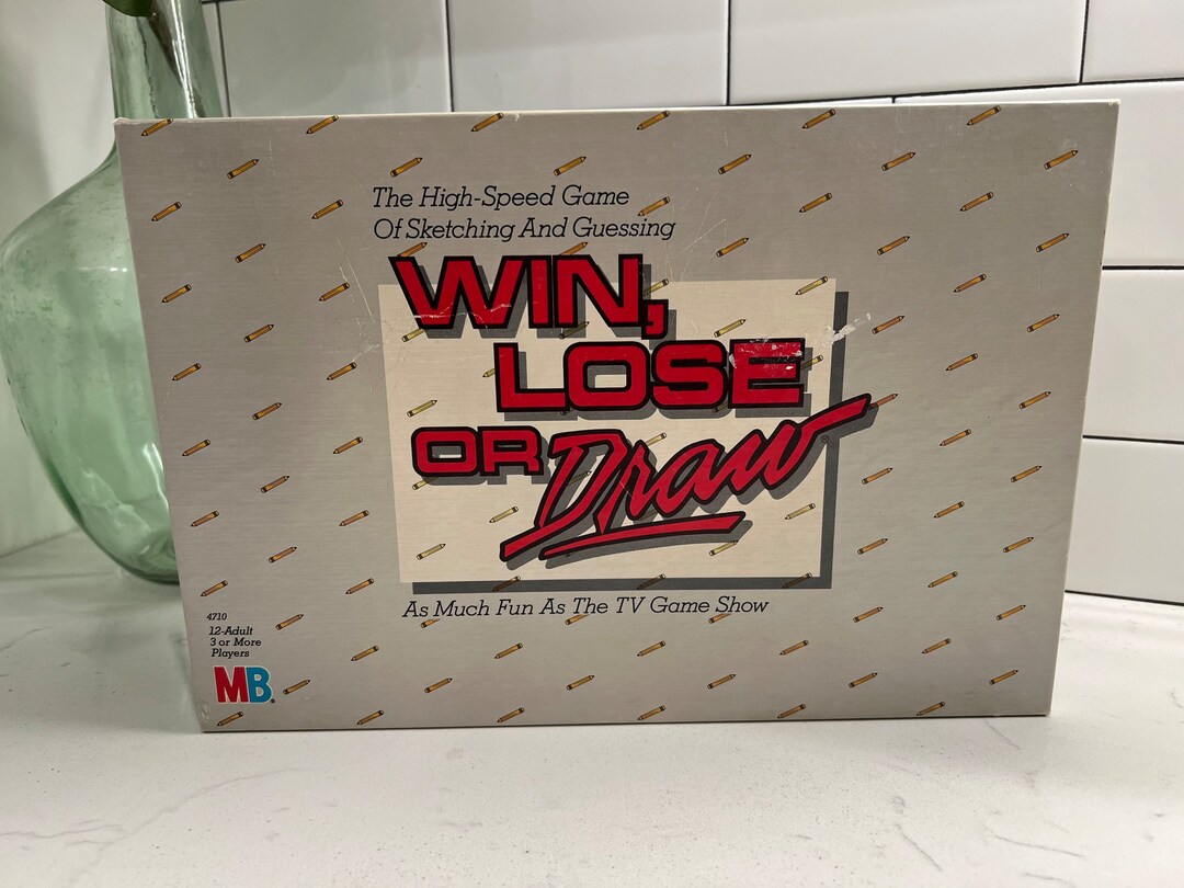 Vintage Win Lose or Draw Board Game Complete 1987 Walt Disney Company ...