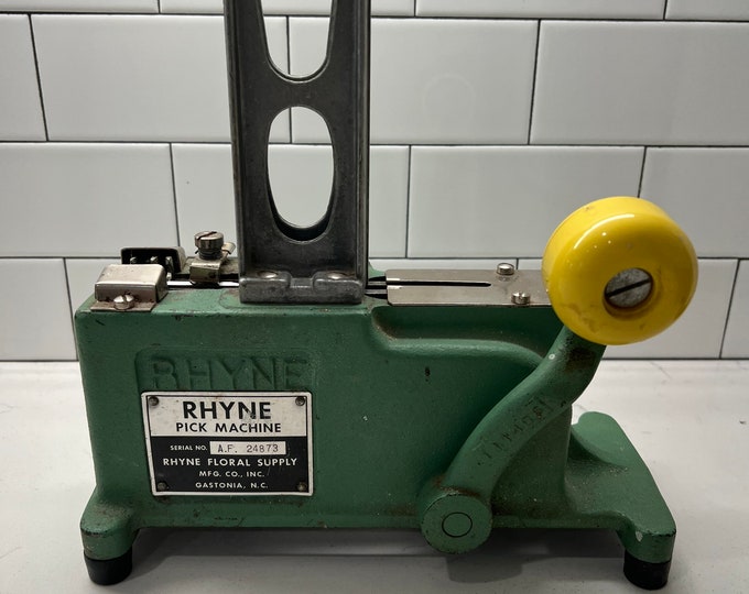 Vintage Rhyne Floral Supply Pick Machine Flower Stemming Tool Florist ...