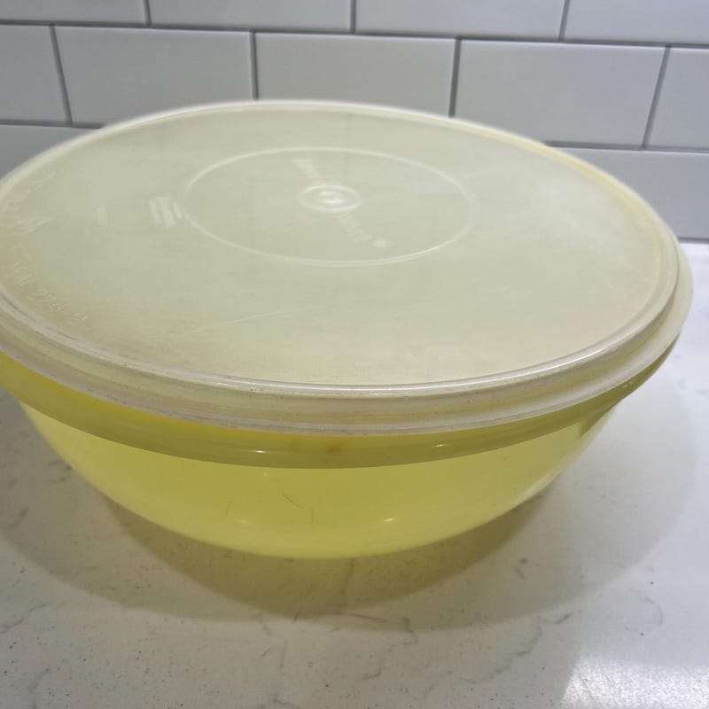 Yellow Tupperware - Etsy