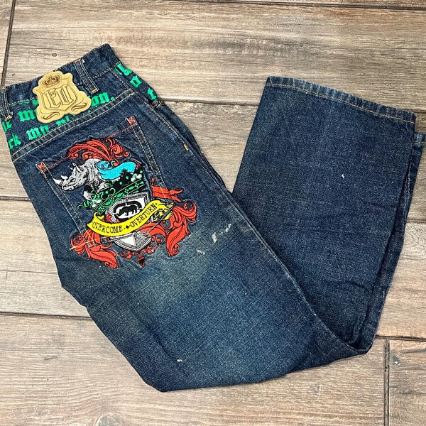 Embroidered Jeans Mens - Etsy
