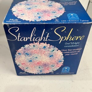 Bethlehem Starlight Sphere Christmas Ball 150 Lights 10 LED Multi Color ...