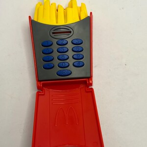 Mcdonalds French Fry Flip Cell Phone Vintage 1999/1998 Happy Meal Toy ...