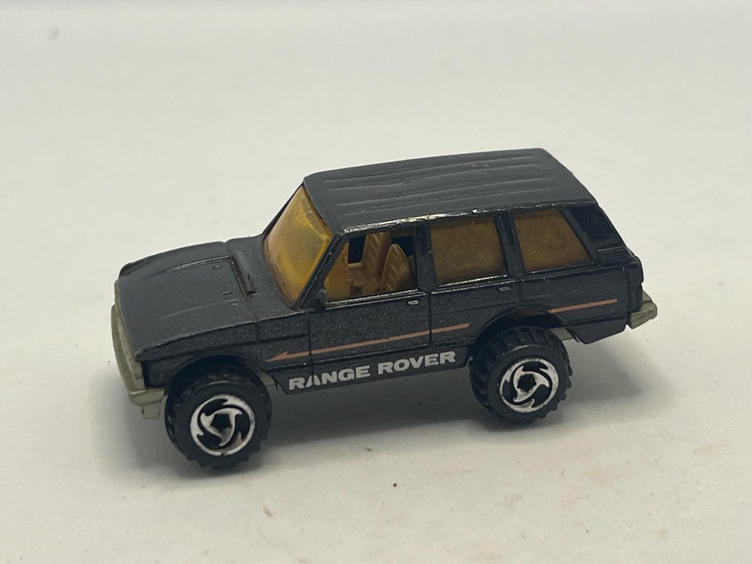 Vintage 1989 Mattel Hot Wheels Range Rover Metallic Black 4 X 4 ...