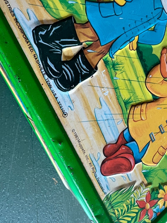 Vintage Aladdin 1983 Muppets Sesame Street Metal Lunc… - Gem