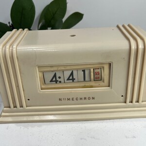 Pennwood Numechron Vintage Rolling Time Clock | Retro Desk, Nightstand ...