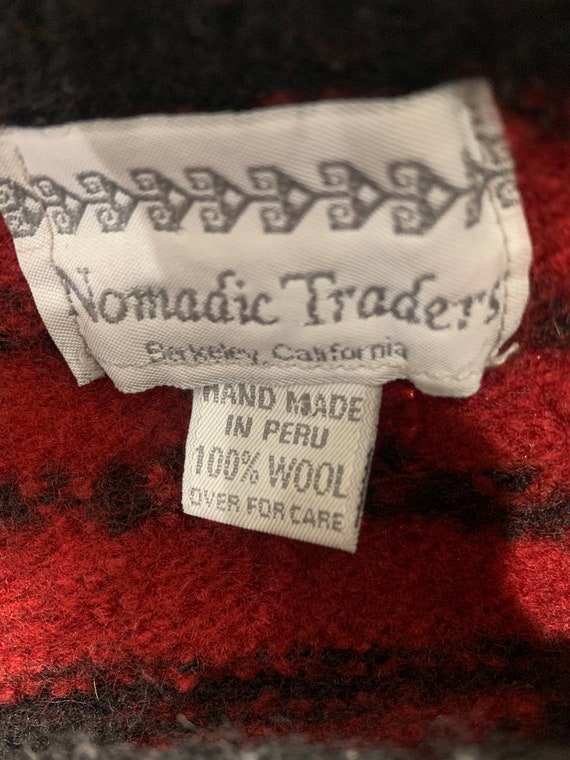 Vintage Wool Nomadic Trader 1980s Textured Cougie Swe… - Gem