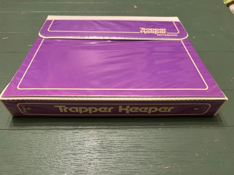 Vintage 1990’s MEAD Purple Trapper Keeper | Vintage School Supplies ...