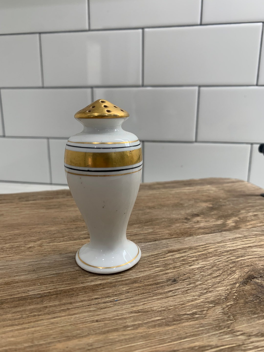 Vintage Favorite Bavaria Porcelain Gold and White Replacement Salt and ...