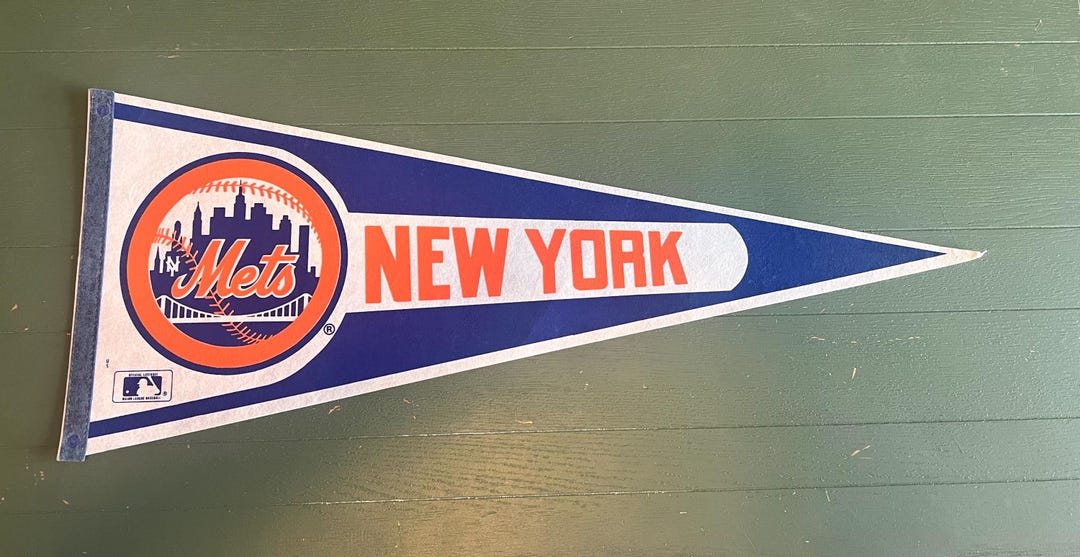 New York Mets Felt Pennant Flag Banner MLB Baseball Memorabilia 28 ...