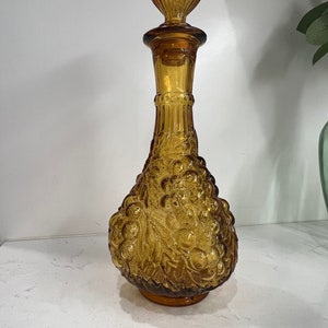 CHOICE Vintage Decanter Imperial Glass Pattern 473 Niagara Grape Green ...