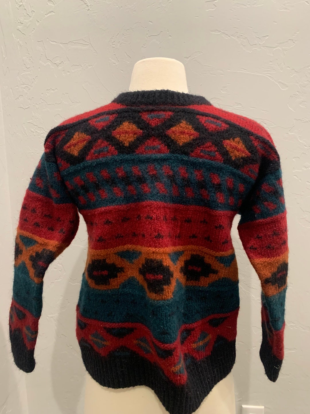 Vintage Wool Nomadic Trader 1980s Textured Cougie Sweater - Etsy