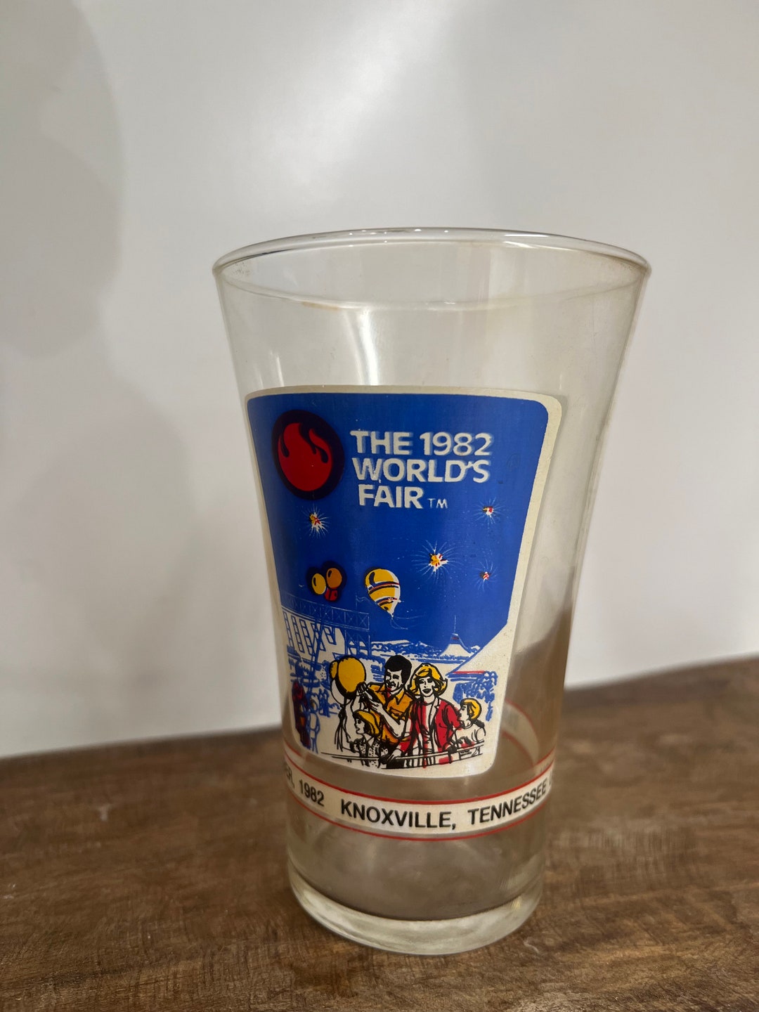 1982 World’s Fair Glass, Mcdonald’s Coca Cola Flared Tumbler, Knoxville ...