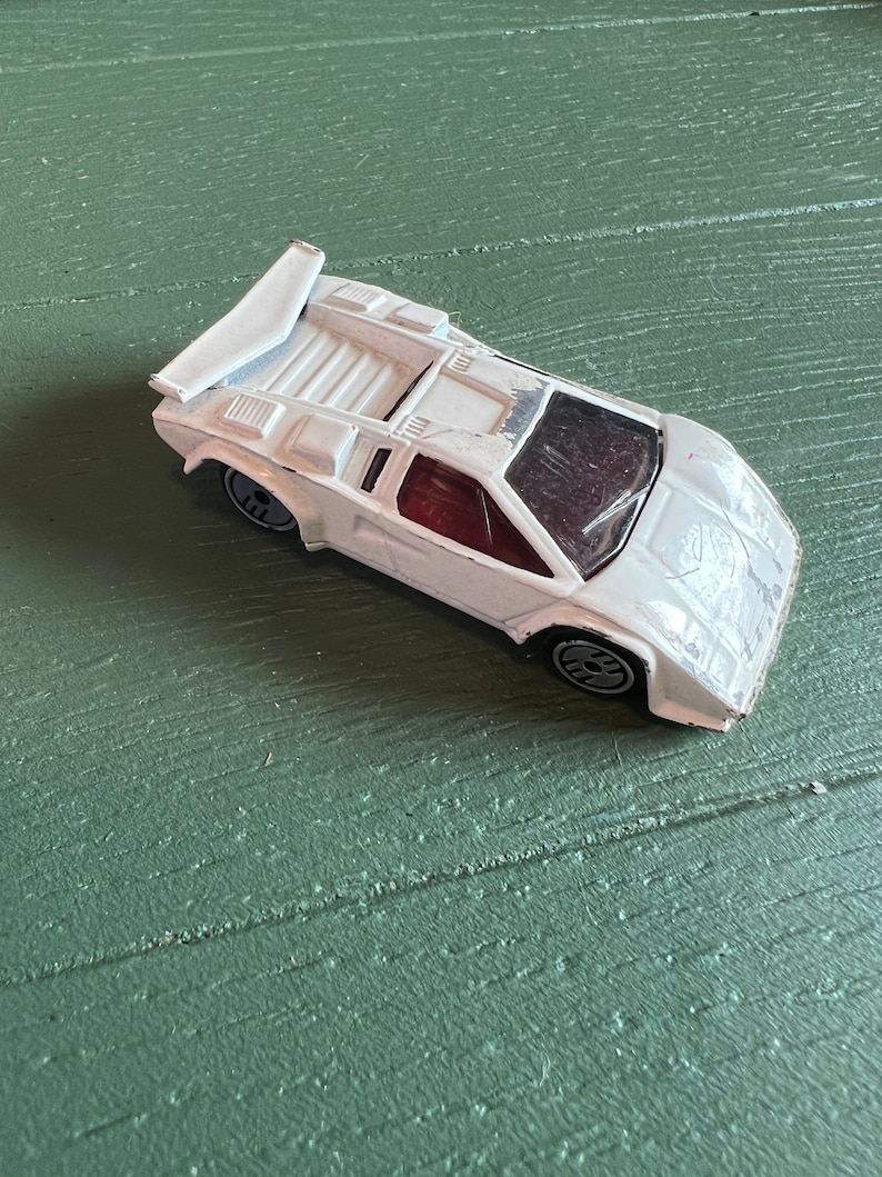 Vintage Hot Wheels White Lamborghini Countach 1987 Malaysia - Etsy