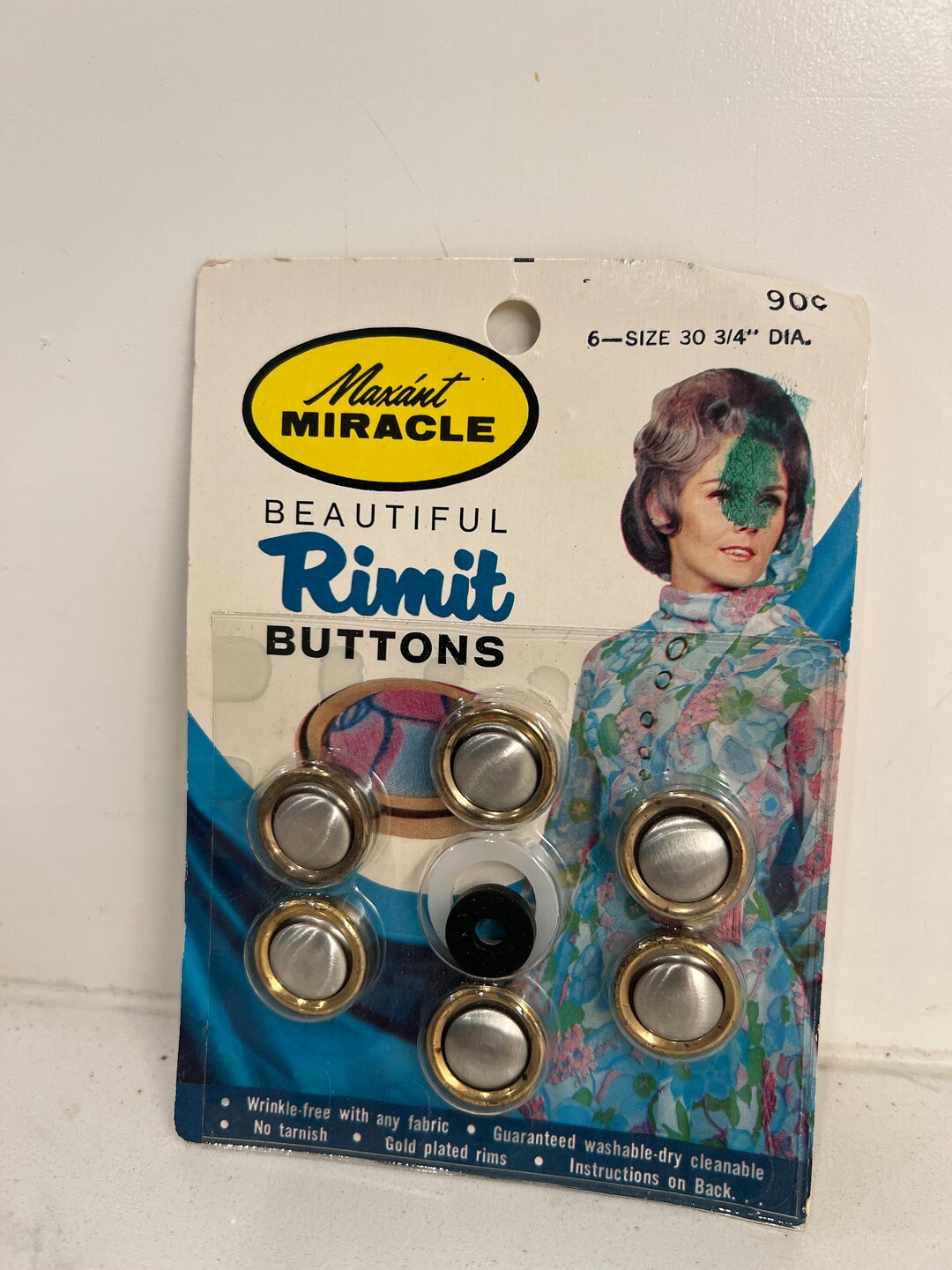 Maxant Miracle Beautiful Rimit Buttons Vintage Size 30 3/4 USA - Etsy