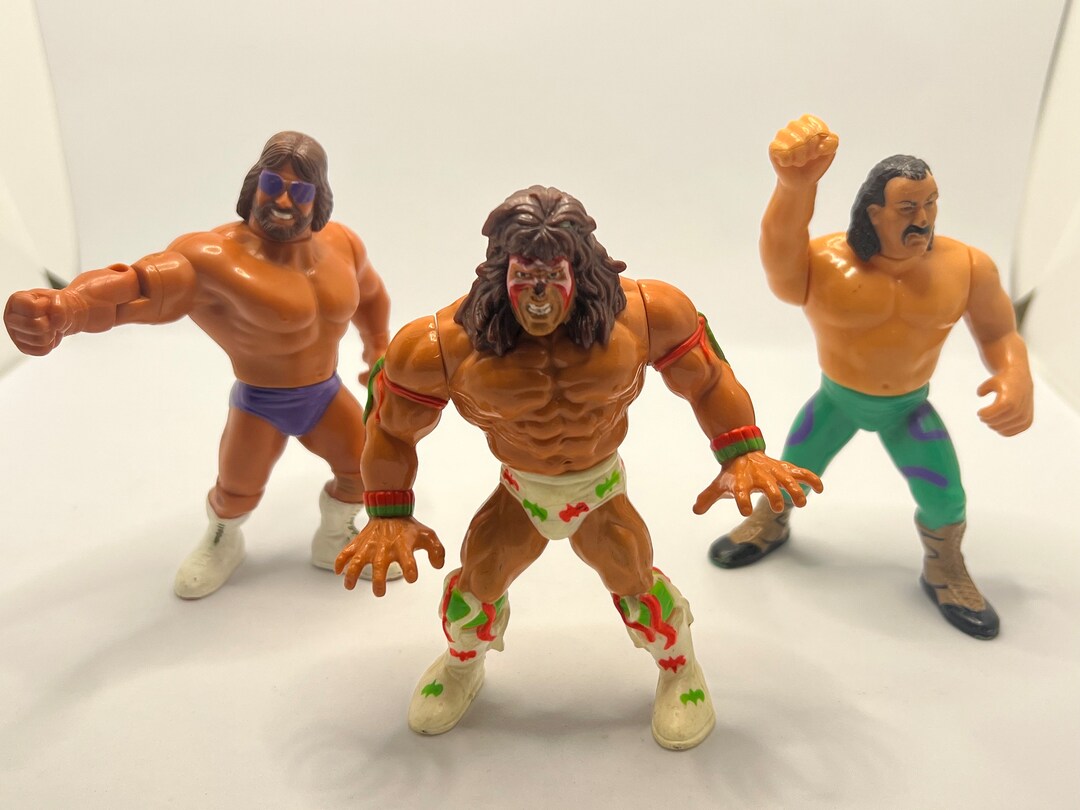WWE Vintage Wrestlers 80s Toys Hasboro Macho King Randy Savage ...