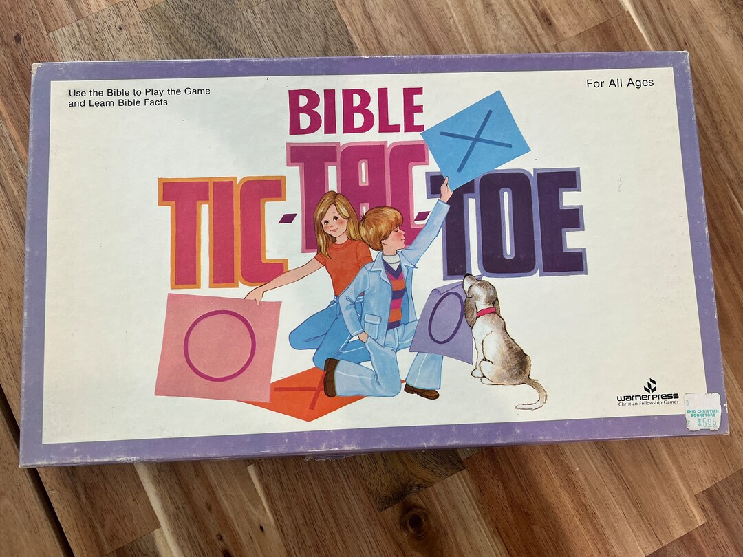 Vintage Bible Tic-tac-toe Board Game - Etsy