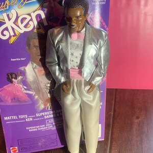 1988 Super Star Ken Doll Ethnic African American Barbie Doll With Box ...
