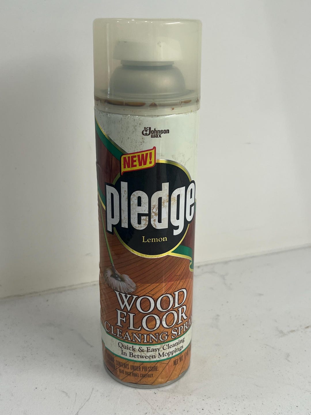 Vintage Pledge Wood Floor Cleaning Spray Can - Etsy
