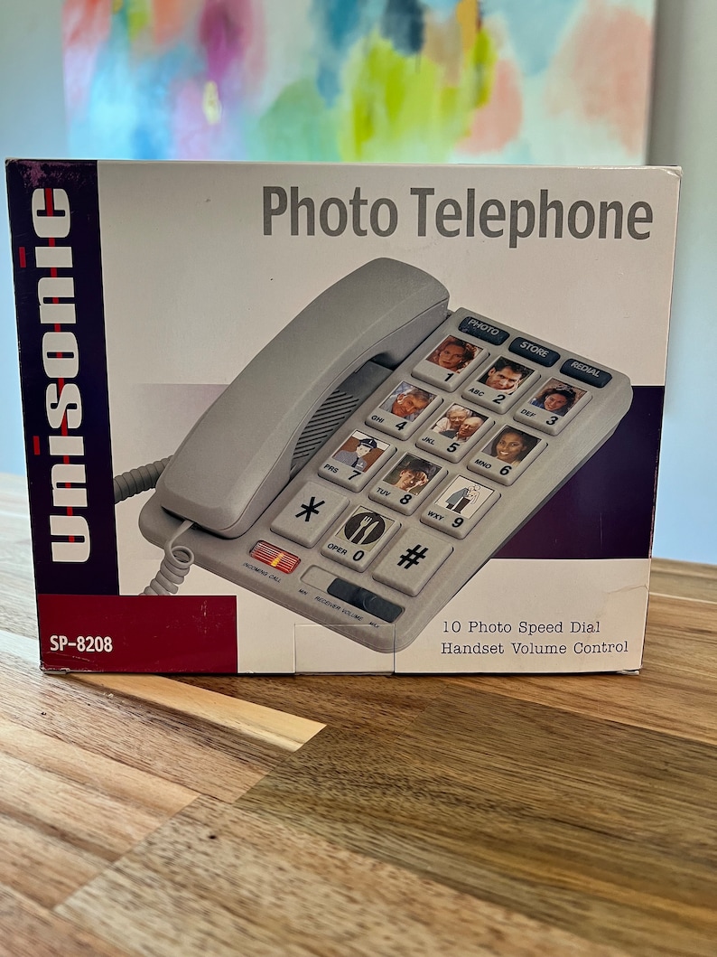 Unisonic Photo Telephone Speed Dial Amplified Corded Large Button SP ...