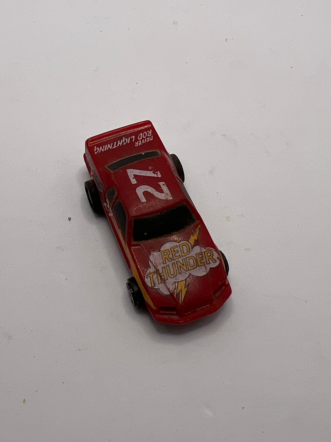 Vintage 1984 Tonka TNT Racer red Thunder Rod Lightning Red Plastic Toy ...