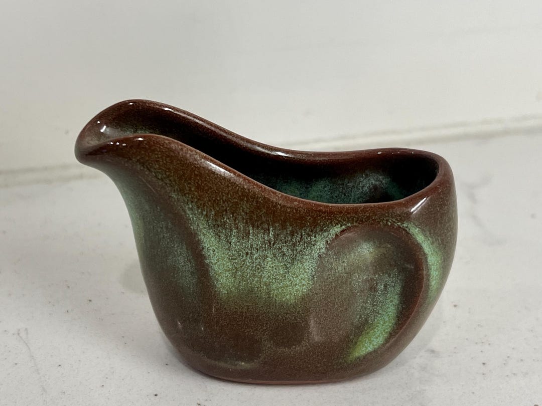 Vintage 1950 Frankoma Lazy Bones Prairie Green Creamer Mini - Etsy