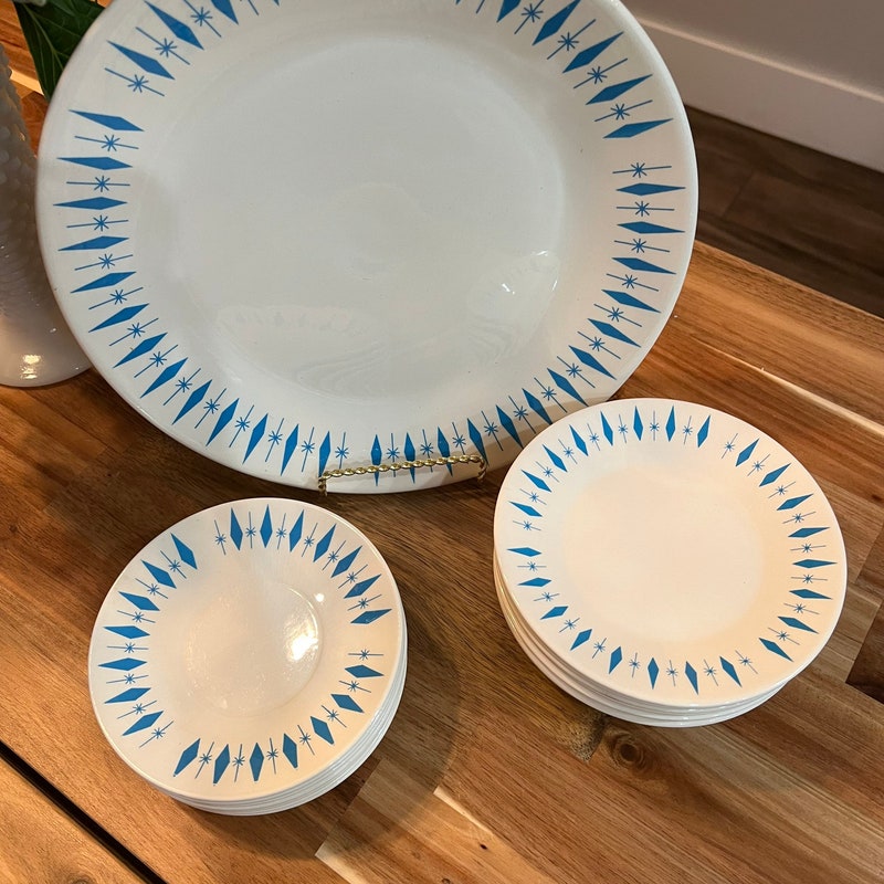 Mid Century Plates - Etsy
