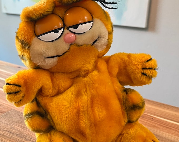 1980s Vintage Garfield Hand Puppet Stuffed Animal - Etsy
