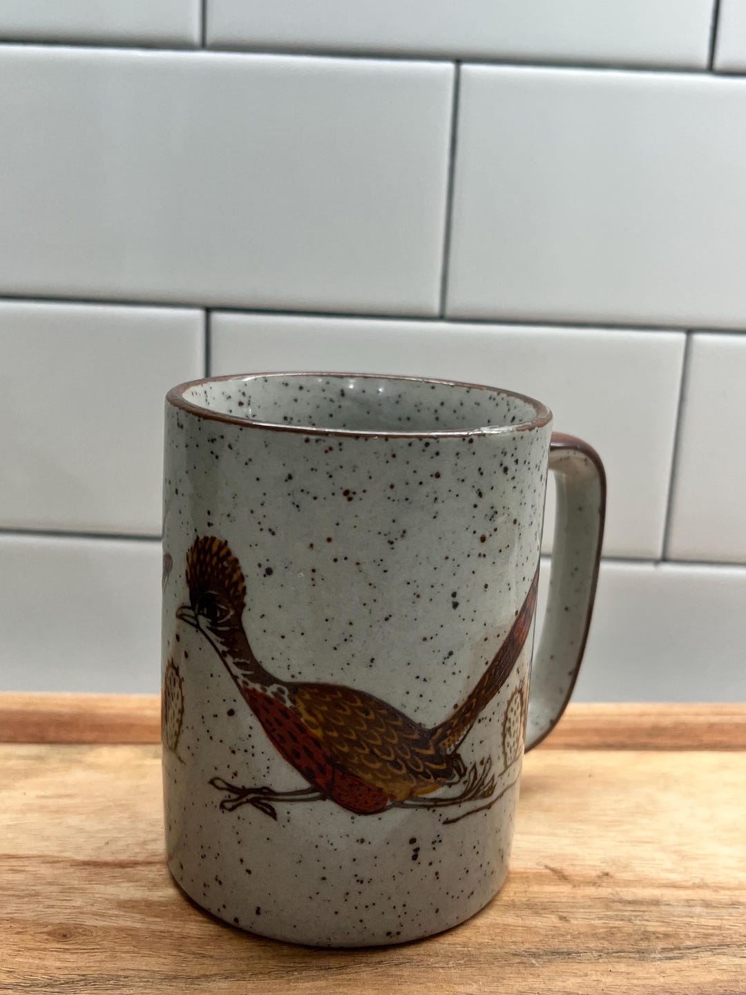 Vintage Otagiri Stoneware Roadrunner Coffee Mug - Etsy