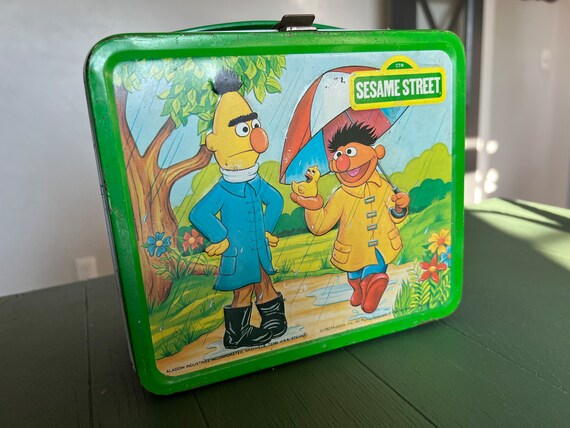 Vintage Aladdin 1983 Muppets Sesame Street Metal Lunc… - Gem