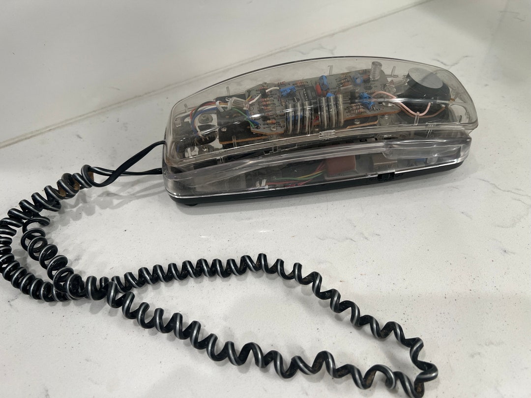 Vintage 1980s 1990s Clear Phone | Transparent Telestyle Telephone - Etsy