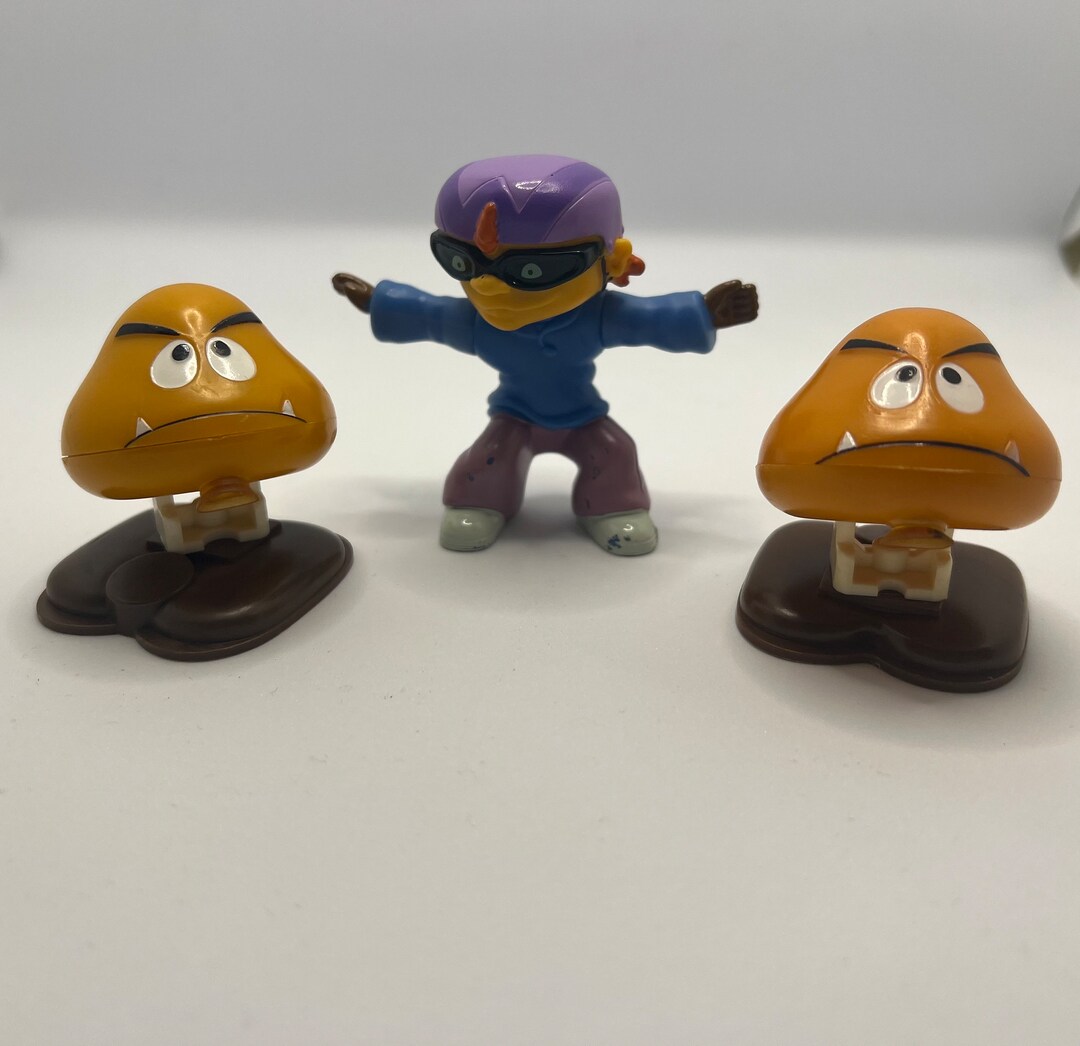 Mcdonalds Toy Super Mario Bros Goomba & Burger King Toy Otto Rocket - Etsy