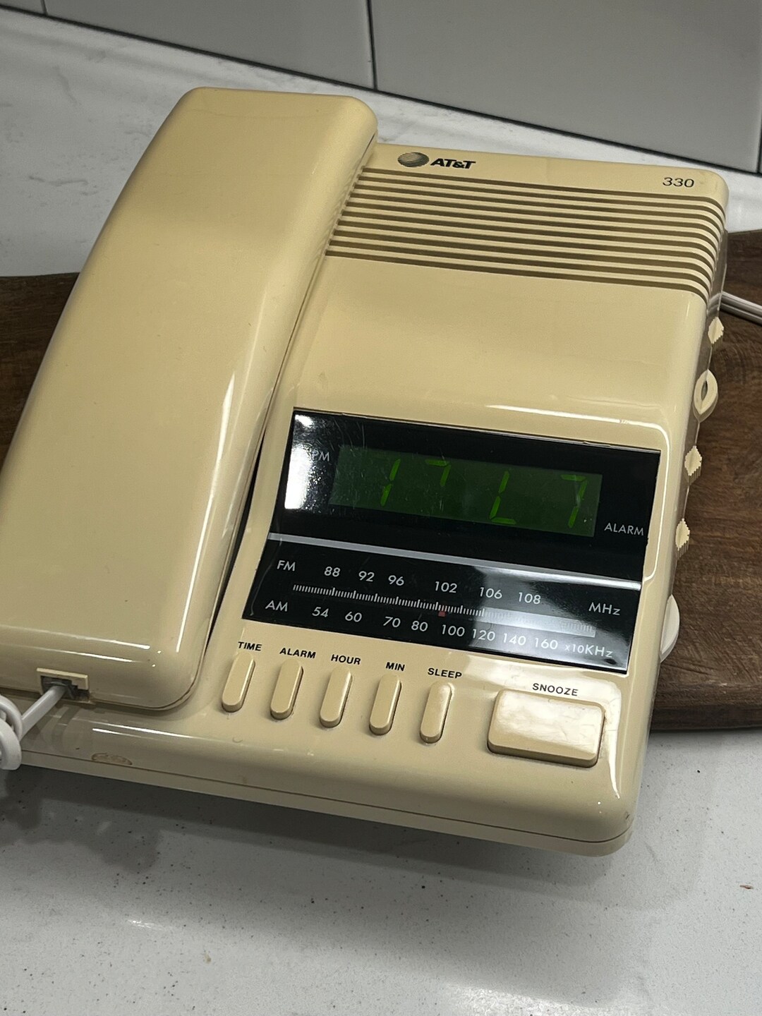 Vintage AT&T Model CRT 330 Desk Corded Telephone Digital Clock - Etsy