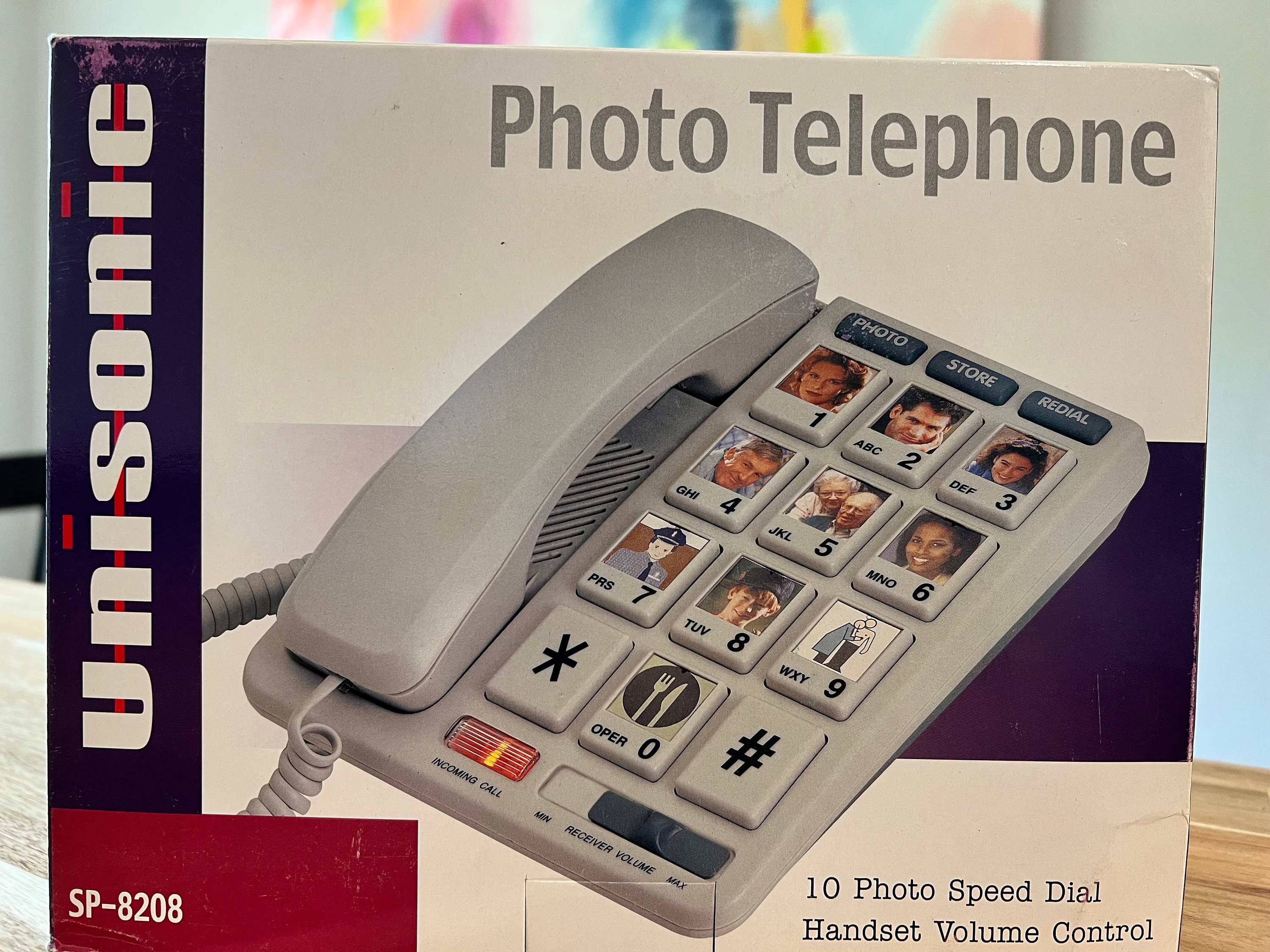 Unisonic Photo Telephone Speed Dial Amplified Corded Large Button SP ...