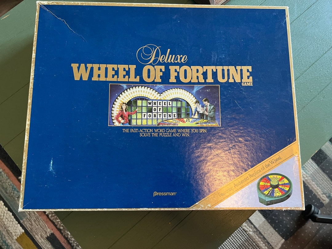 Wheel of Fortune Deluxe Vintage Board Game 1985 Word Game - Etsy
