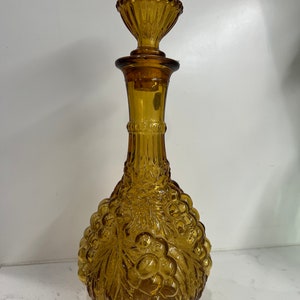 CHOICE Vintage Decanter Imperial Glass Pattern 473 Niagara Grape Green ...